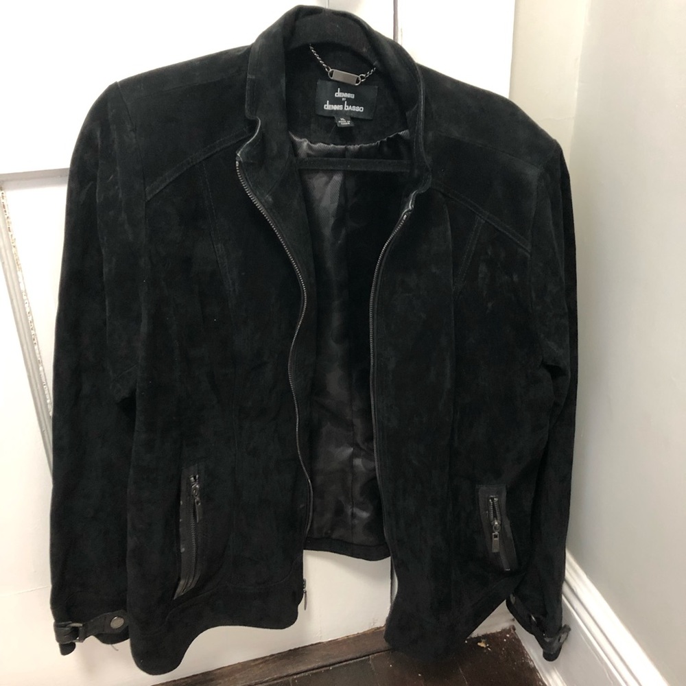 Black Suede Jacket - Worn One Time!! - Gem